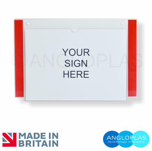 SHR-A4L. Wall Mounting Sign/Notice Holder (A4 Landscape) - Angloplas ...